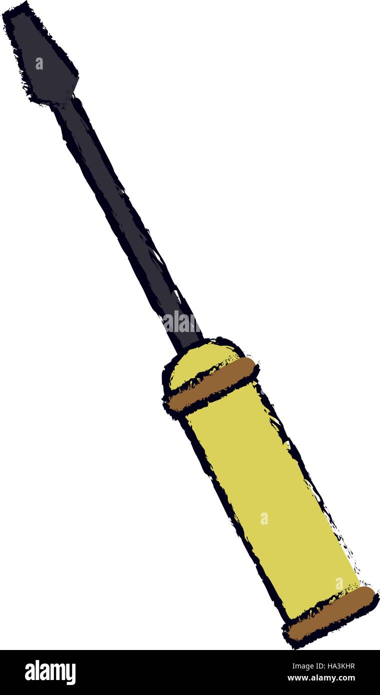drawing screwdriver tool mechanic support Stock Vector Image & Art - Alamy