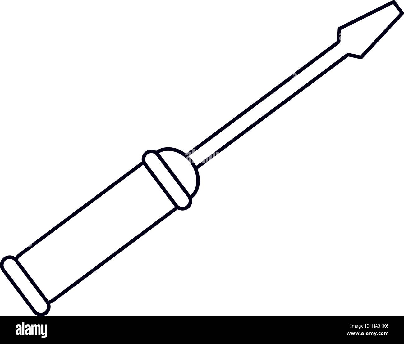 Screwdriver tool mechanic support outline hi-res stock photography and ...