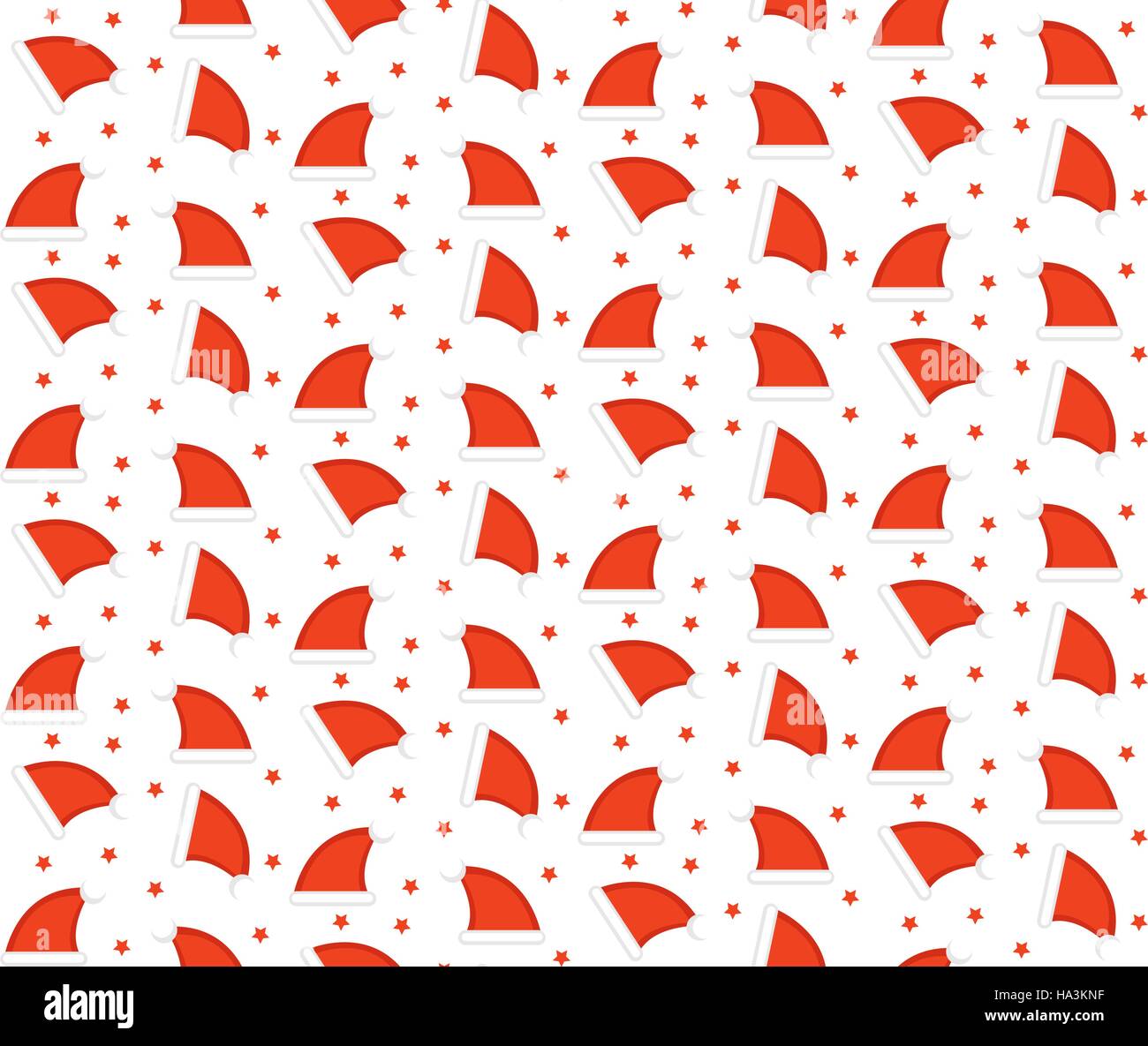 Santa hat seamless pattern. Christmas cap endless background, texture ...