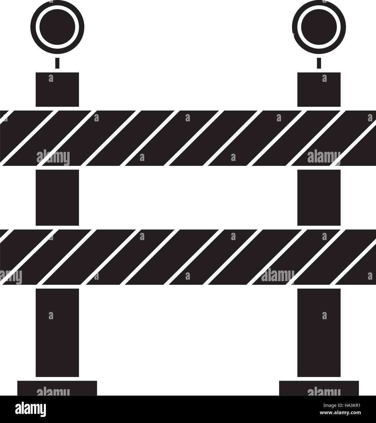 Pedestrian safety barrier Stock Vector Images - Alamy