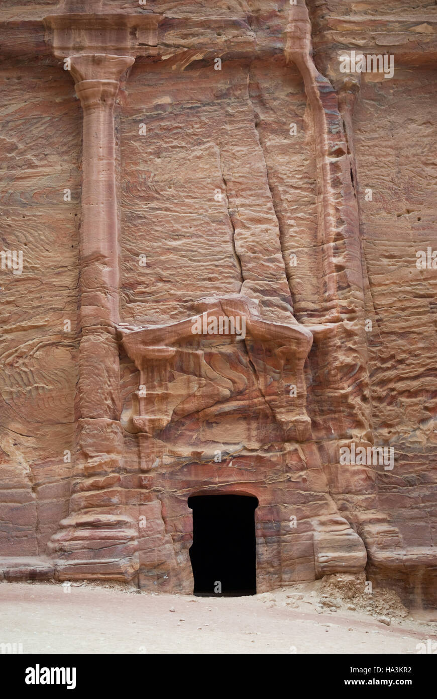 Jordanian jordan famous for its rock cut architecture hi-res stock ...