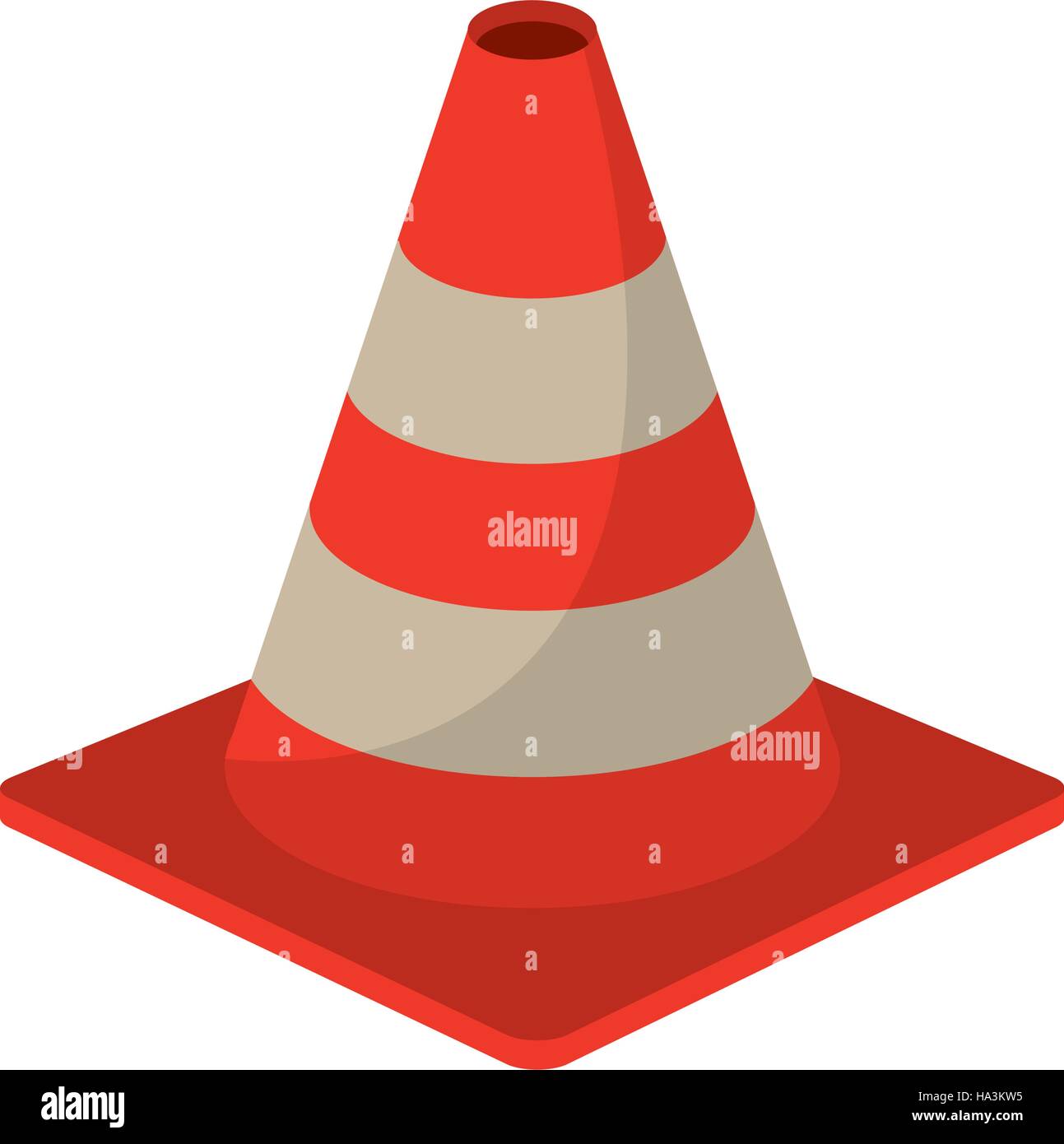 traffic cone warning sign design Stock Vector Image & Art - Alamy