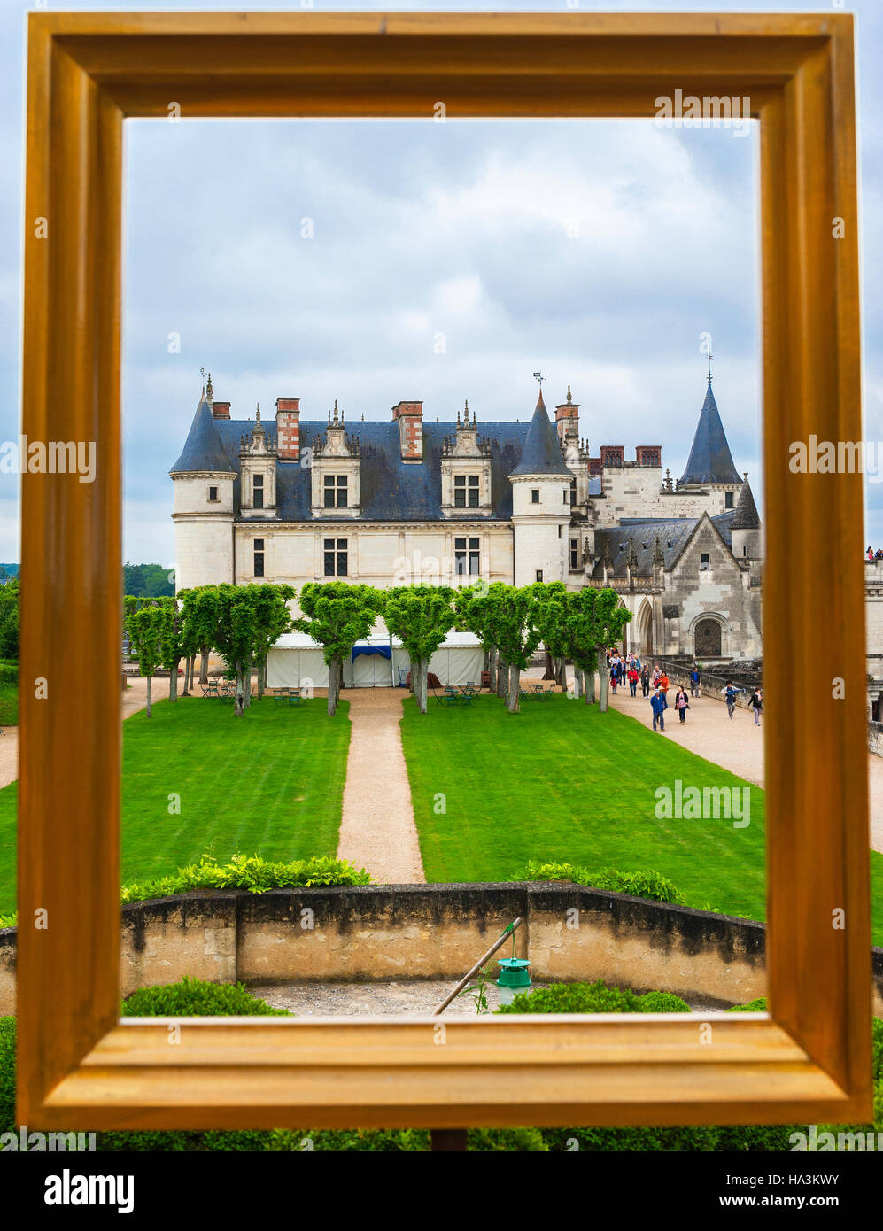 Amboise castle. Loire valley, France Stock Photo - Alamy
