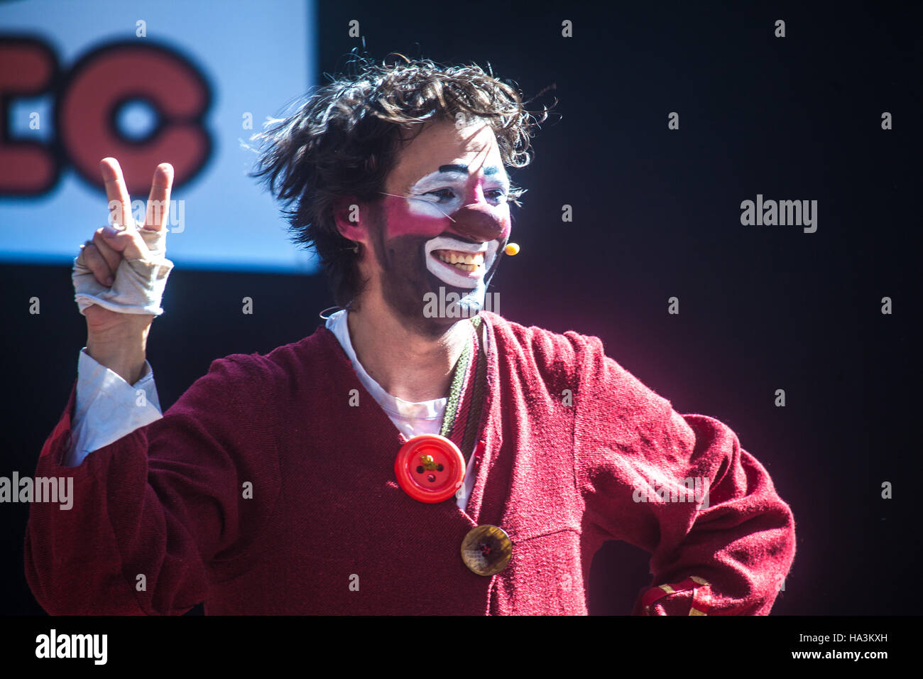 clown performance during the Clownbaret festival Stock Photo - Alamy