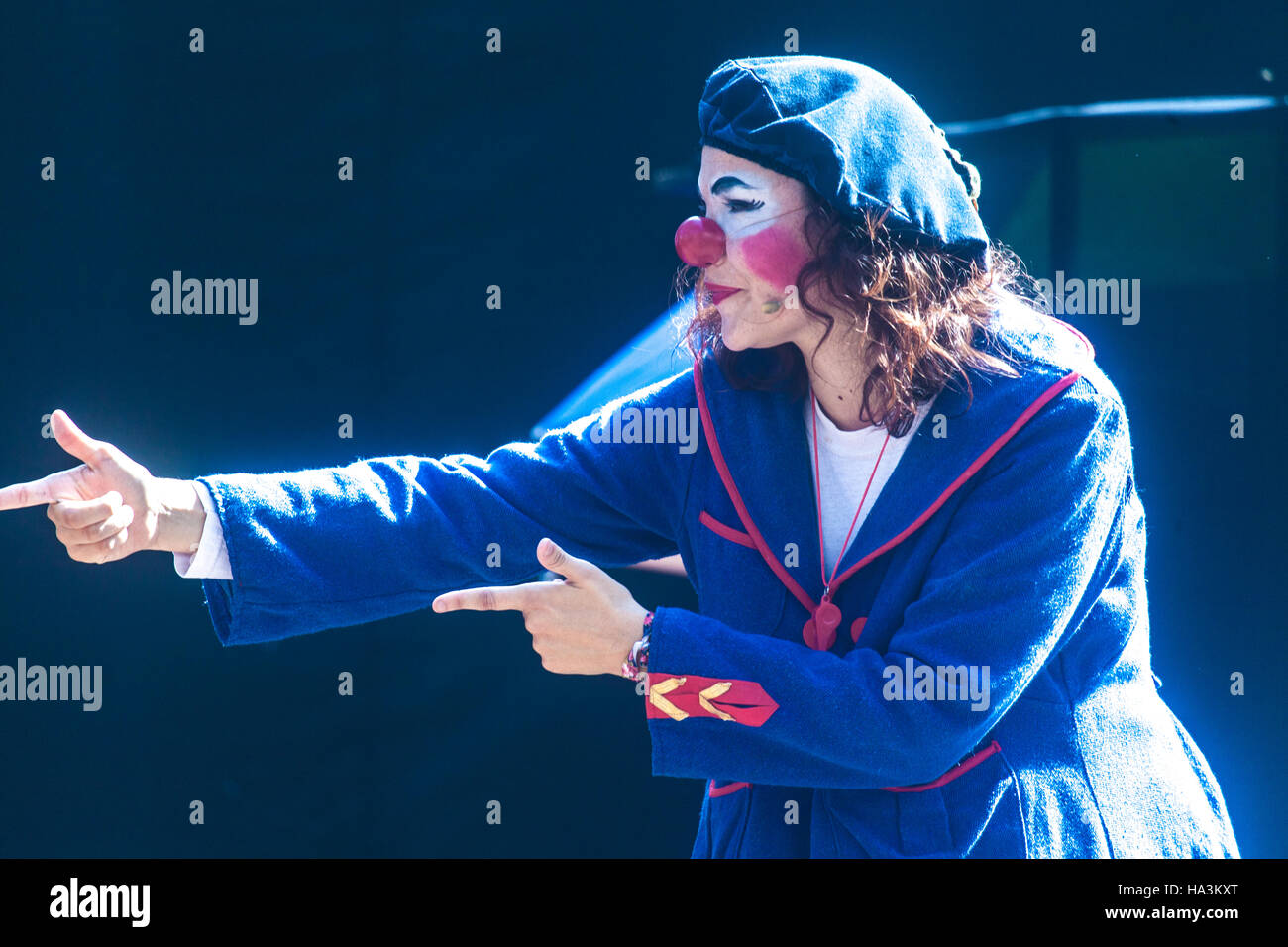 clown performance during the Clownbaret festival Stock Photo - Alamy
