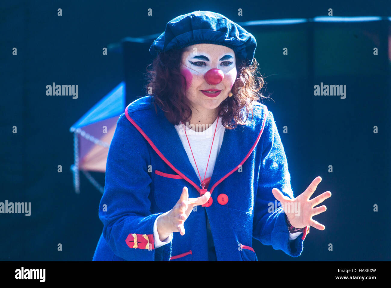 clown performance during the Clownbaret festival Stock Photo - Alamy