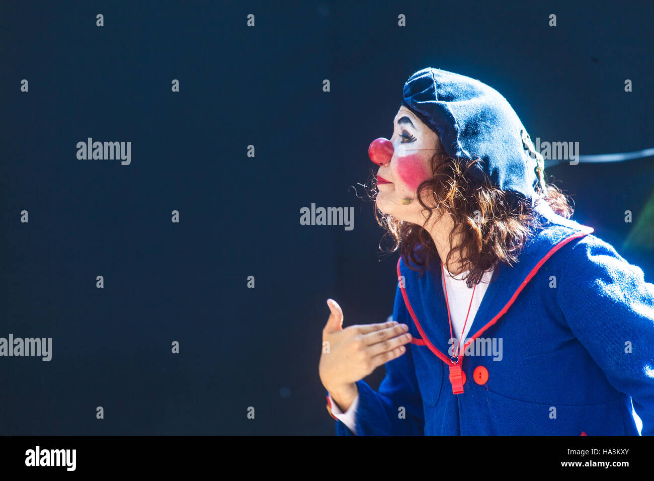 clown performance during the Clownbaret festival Stock Photo - Alamy