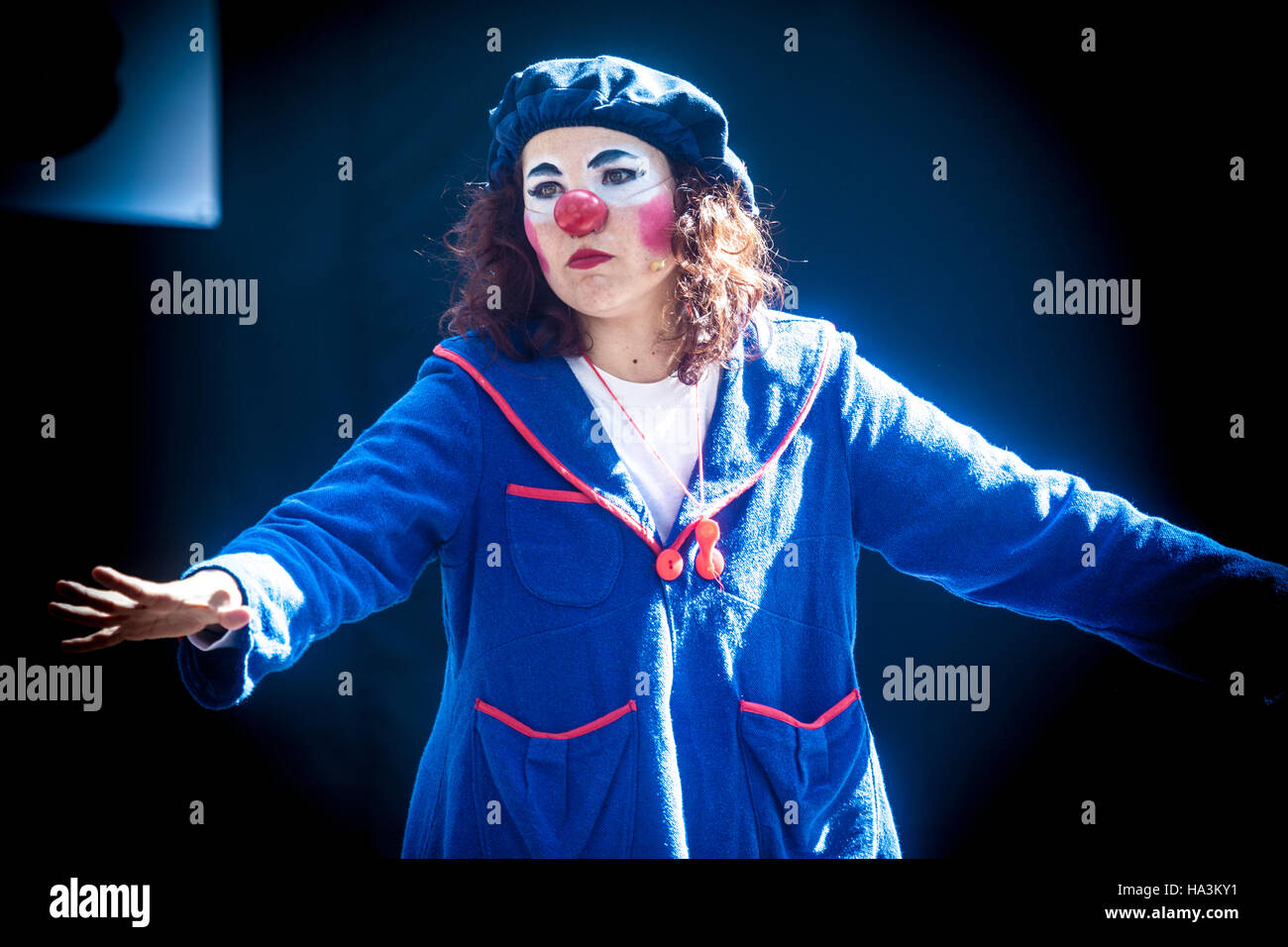 clown performance during the Clownbaret festival Stock Photo - Alamy