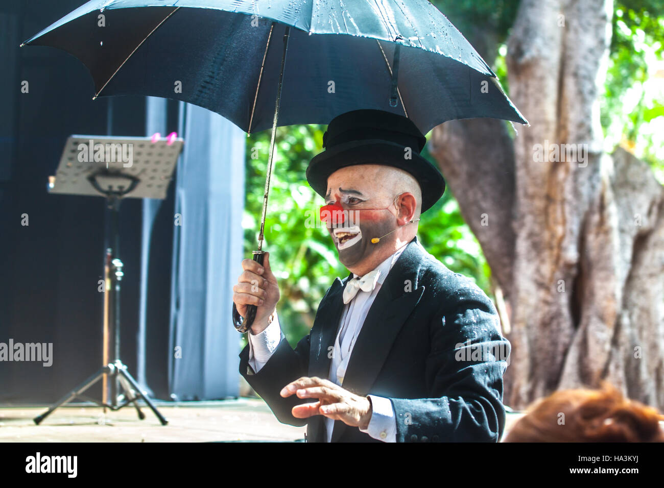 clown performance during the Clownbaret festival Stock Photo - Alamy