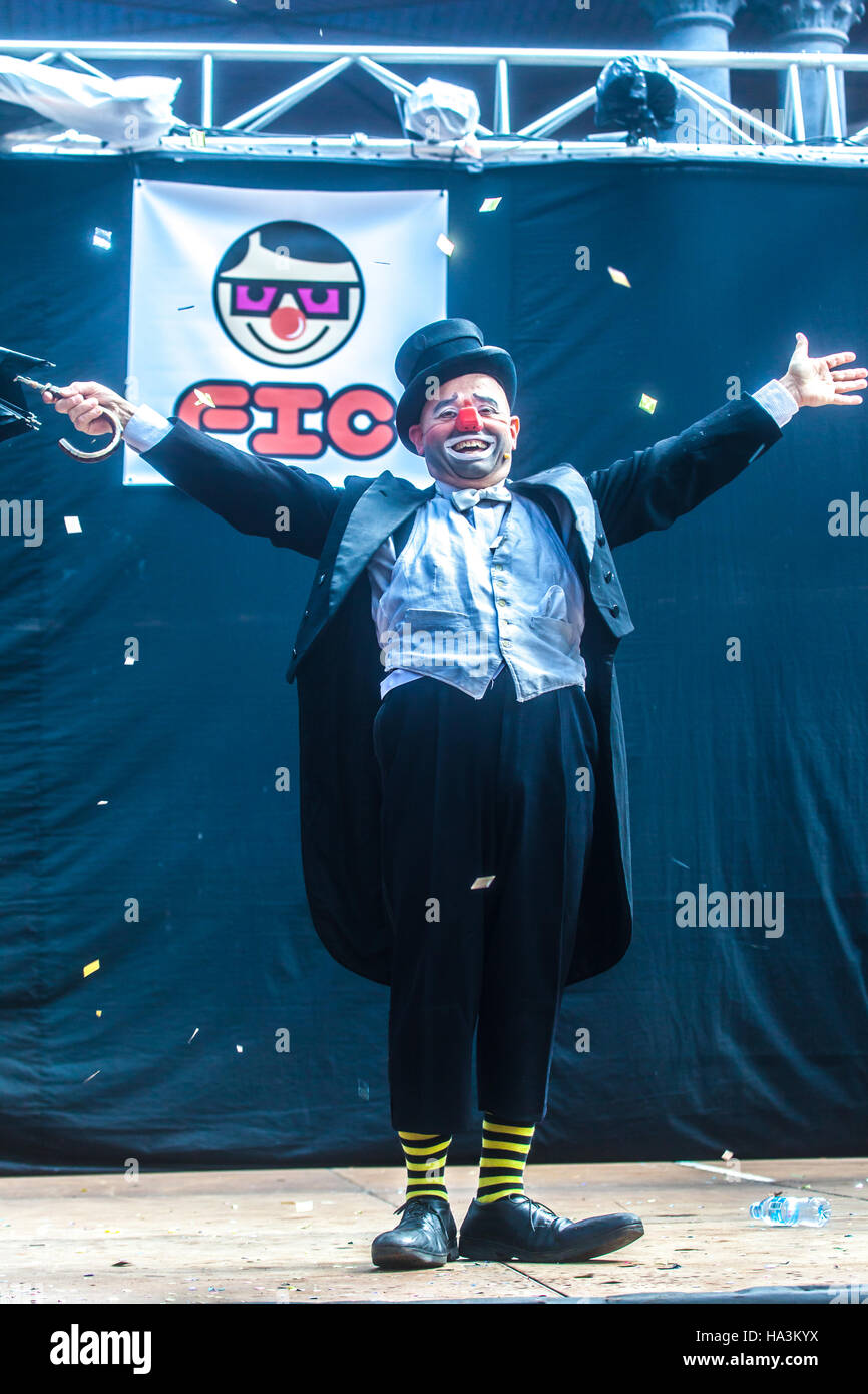 clown performance during the Clownbaret festival Stock Photo - Alamy