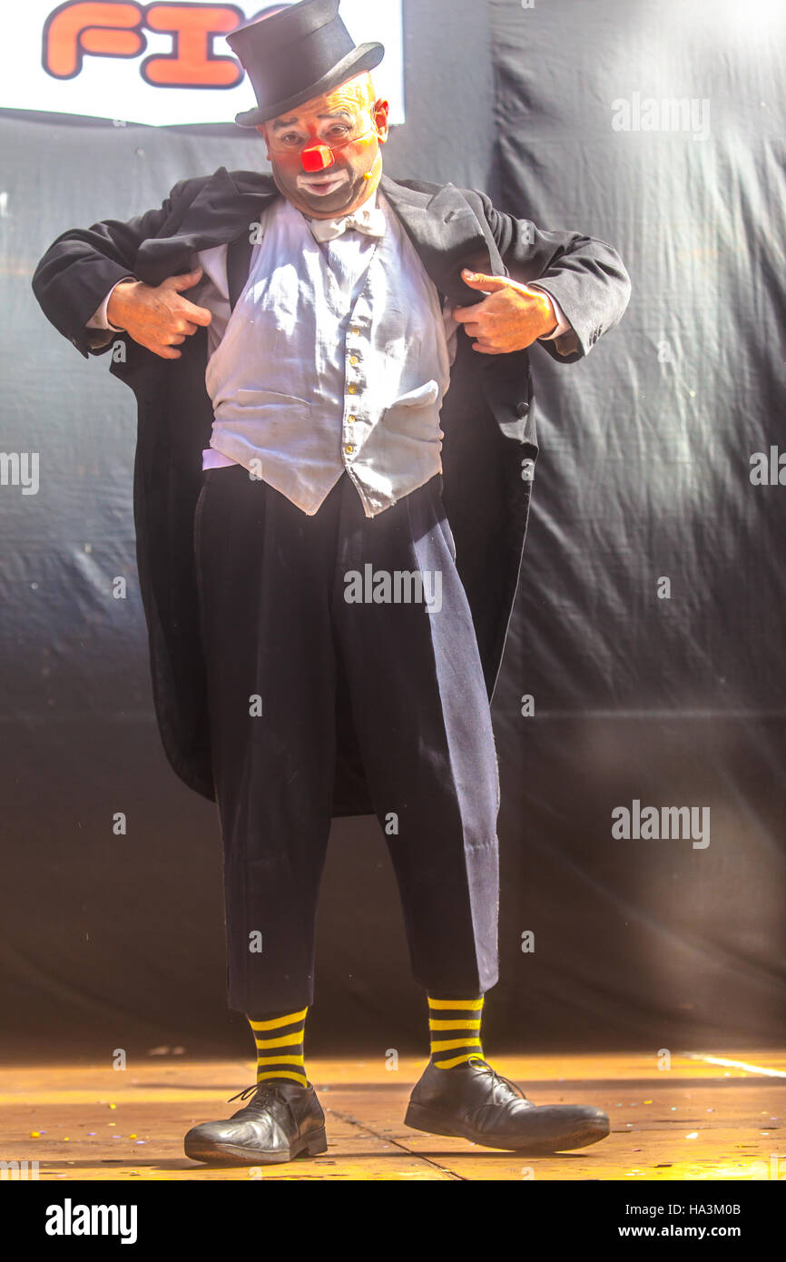 clown performance during the Clownbaret festival Stock Photo - Alamy