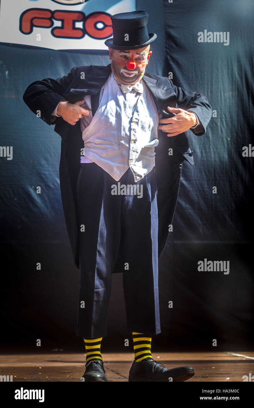 clown performance during the Clownbaret festival Stock Photo - Alamy