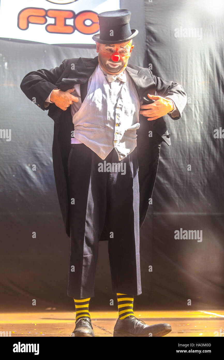 clown performance during the Clownbaret festival Stock Photo - Alamy