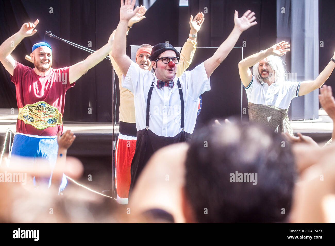 clown performance during the Clownbaret festival Stock Photo - Alamy