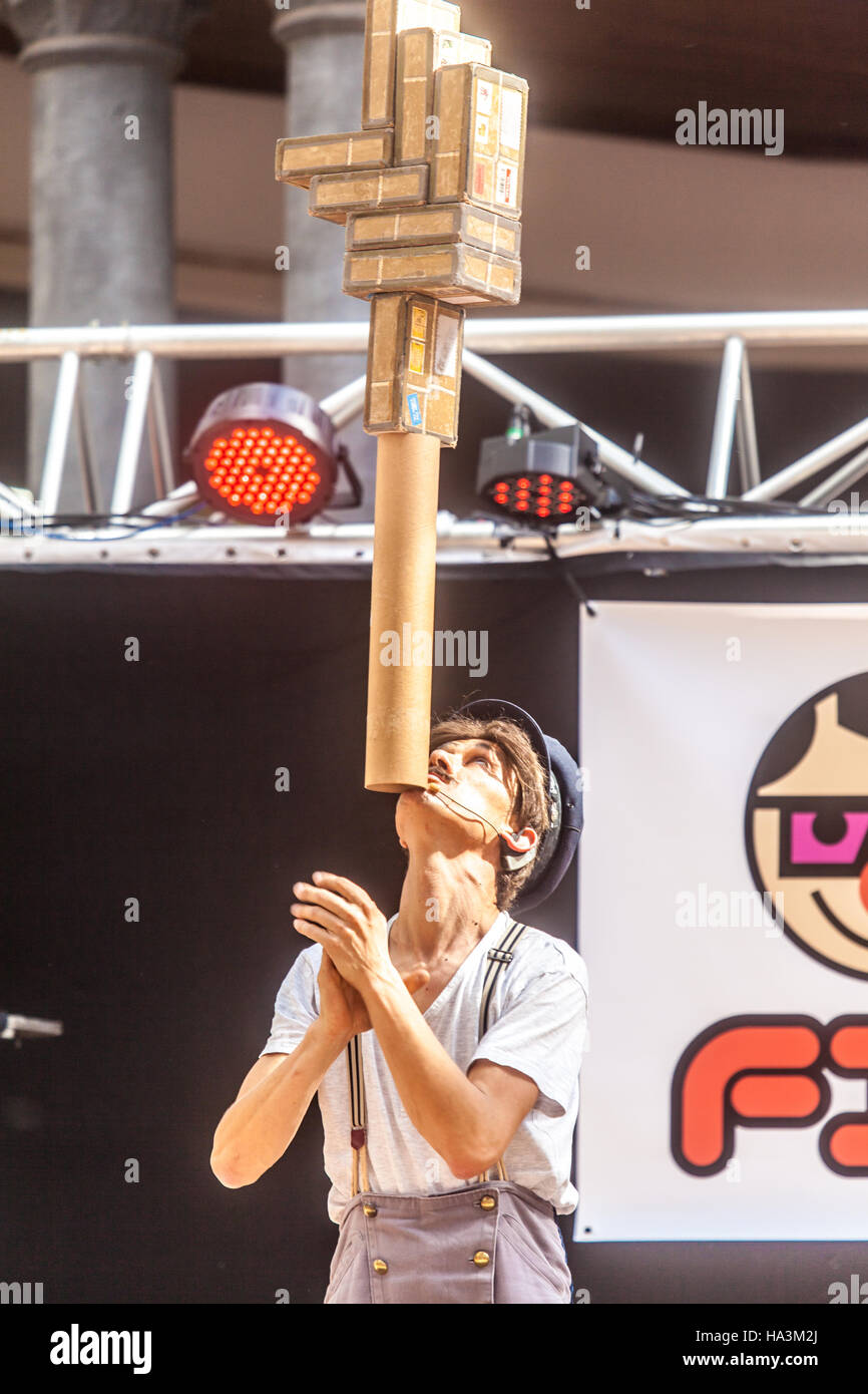 clown performance during the Clownbaret festival Stock Photo - Alamy