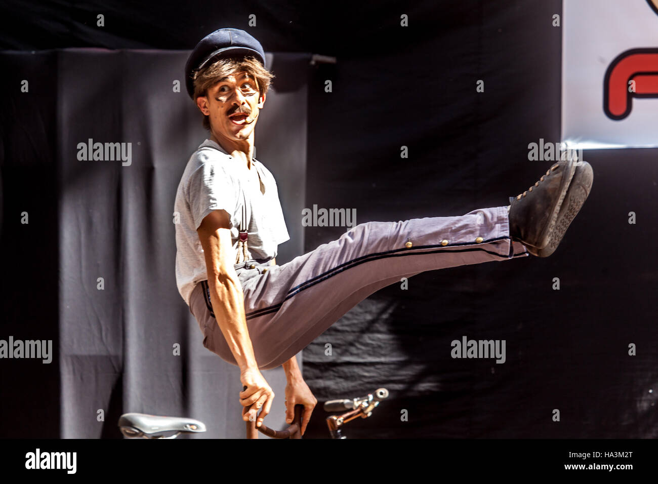 clown performance during the Clownbaret festival Stock Photo - Alamy