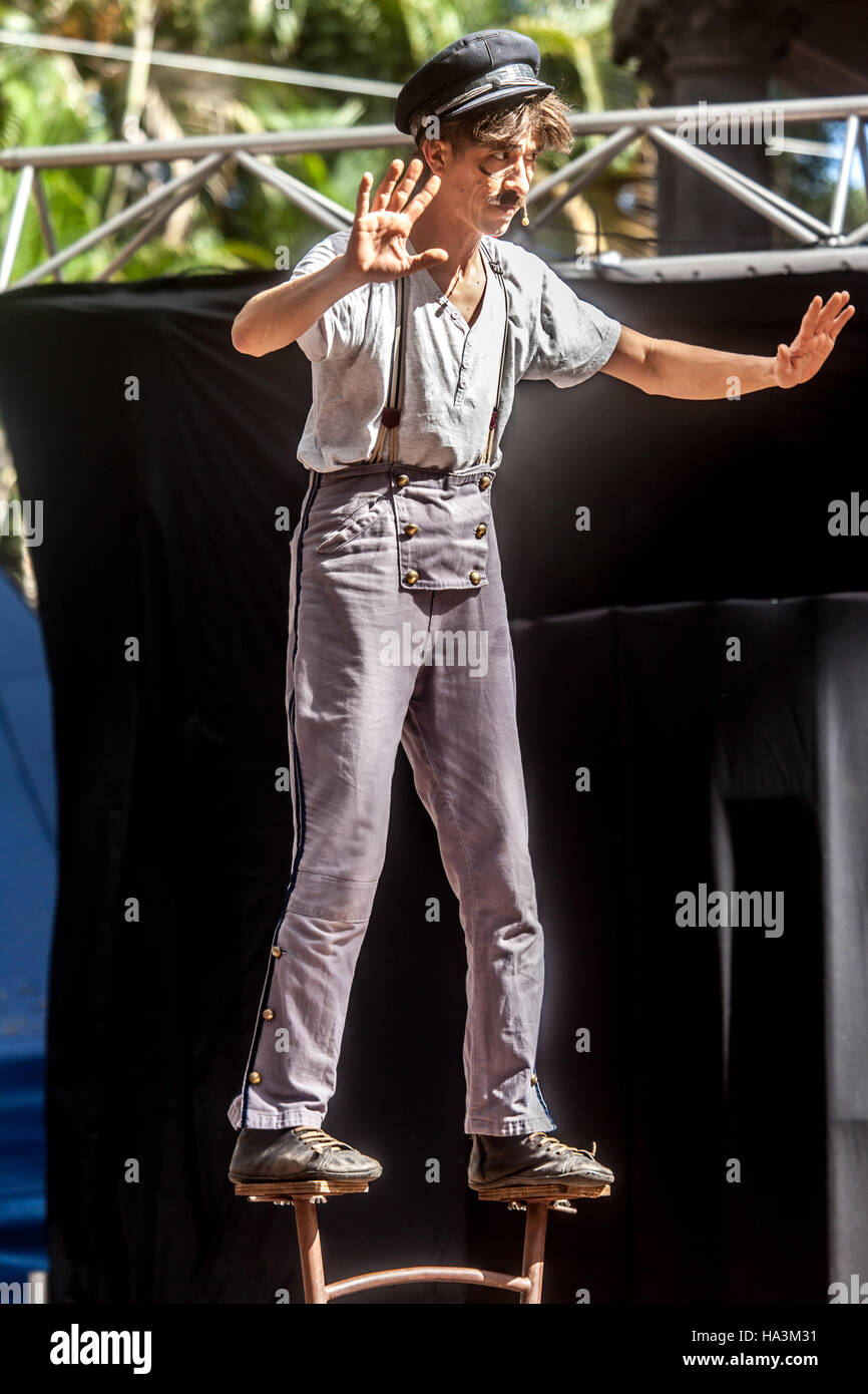clown performance during the Clownbaret festival Stock Photo - Alamy