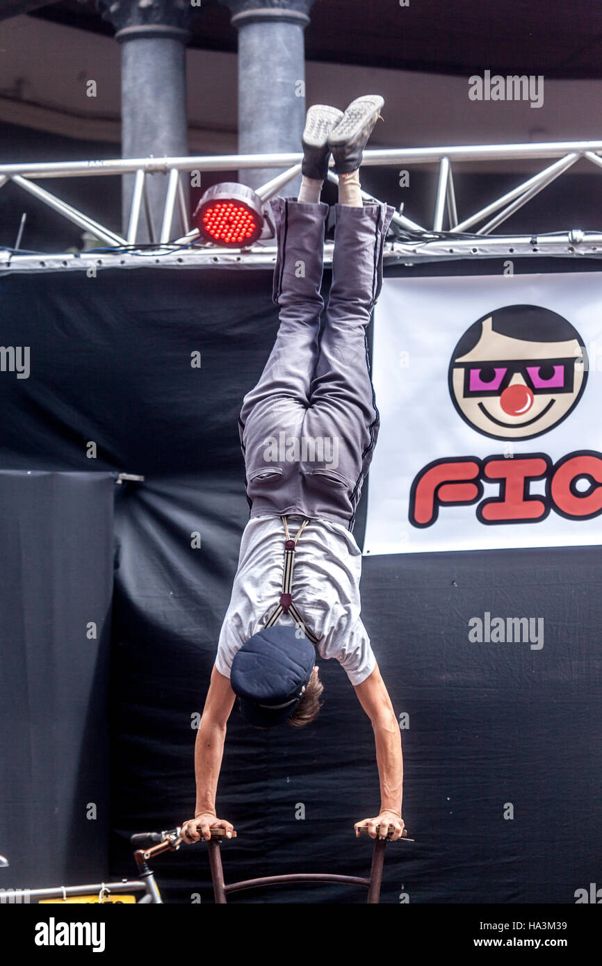 clown performance during the Clownbaret festival Stock Photo - Alamy