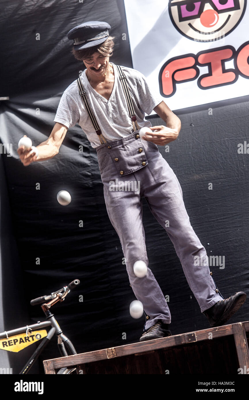 clown performance during the Clownbaret festival Stock Photo - Alamy