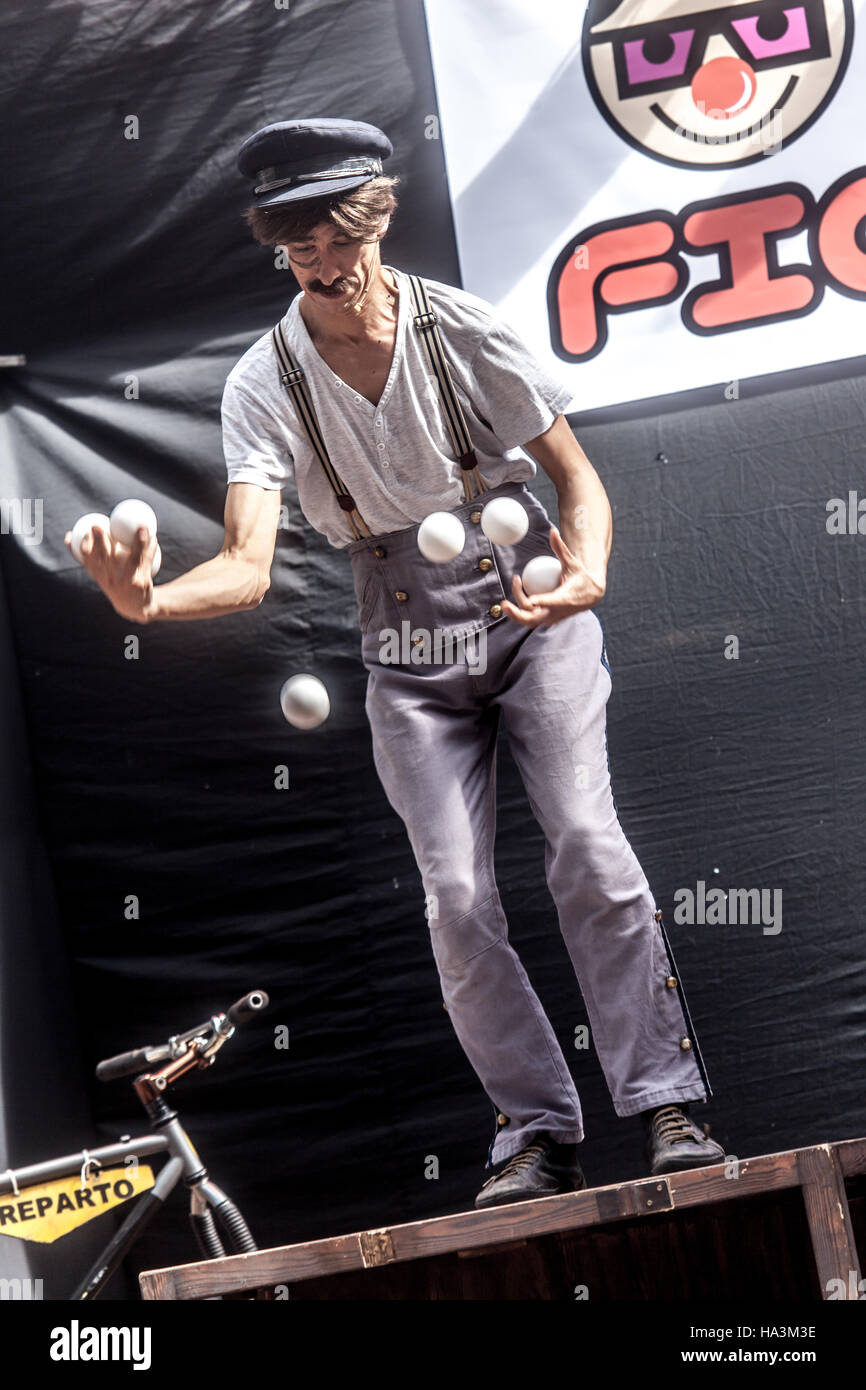 clown performance during the Clownbaret festival Stock Photo - Alamy