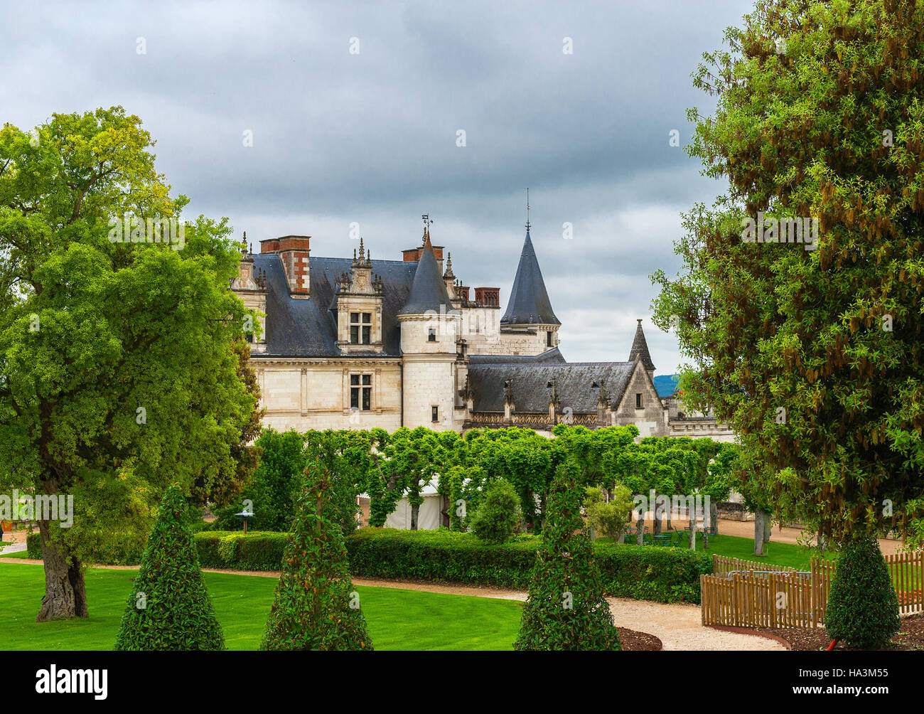 Amboise castle. Loire valley, France Stock Photo - Alamy