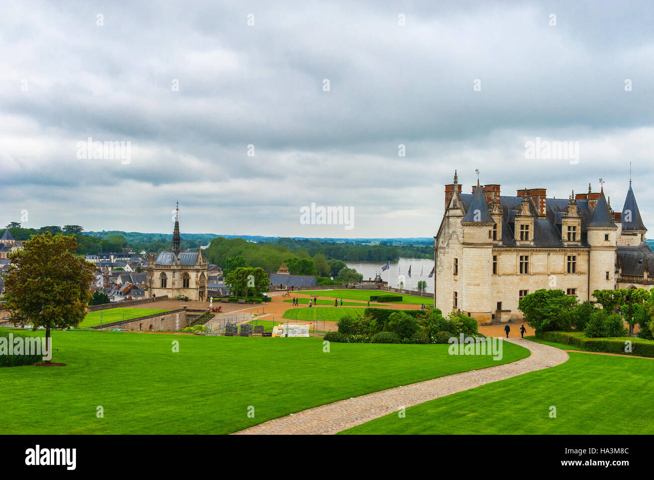 Amboise castle. Loire valley, France Stock Photo - Alamy