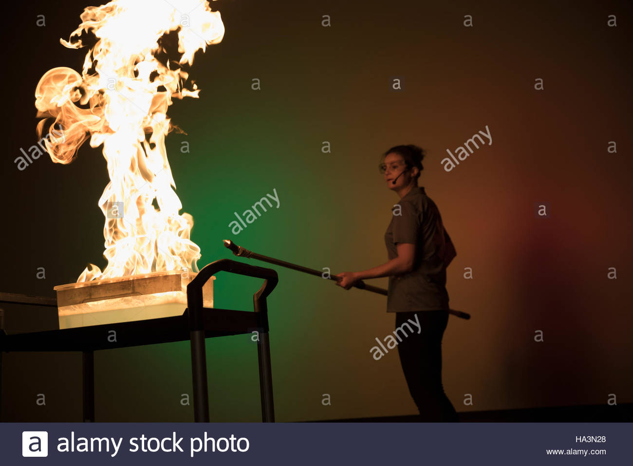 Standing holding fire demonstration hi-res stock photography and images ...