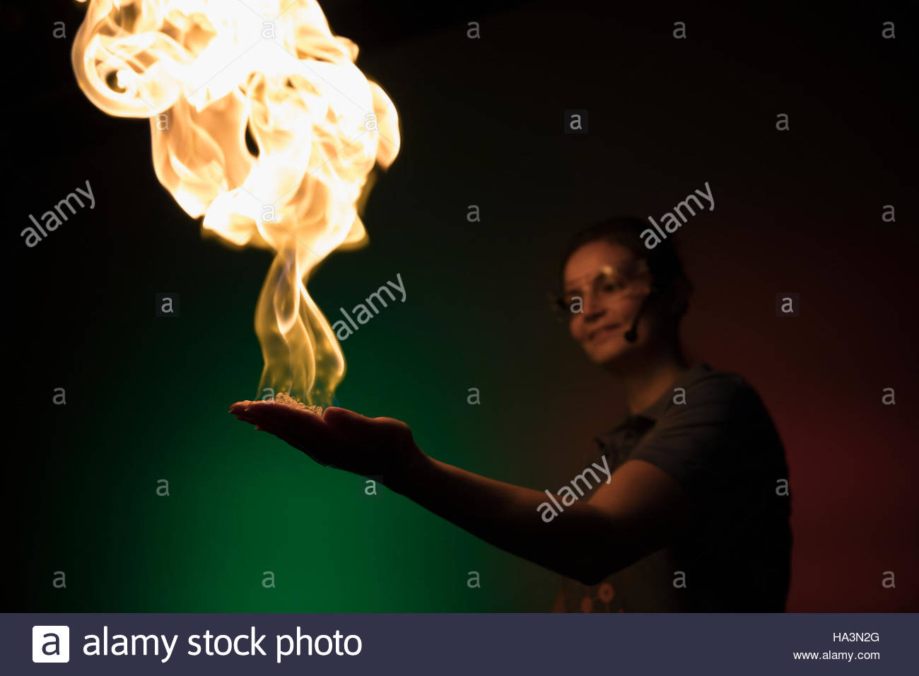 Standing holding fire demonstration hi-res stock photography and images ...