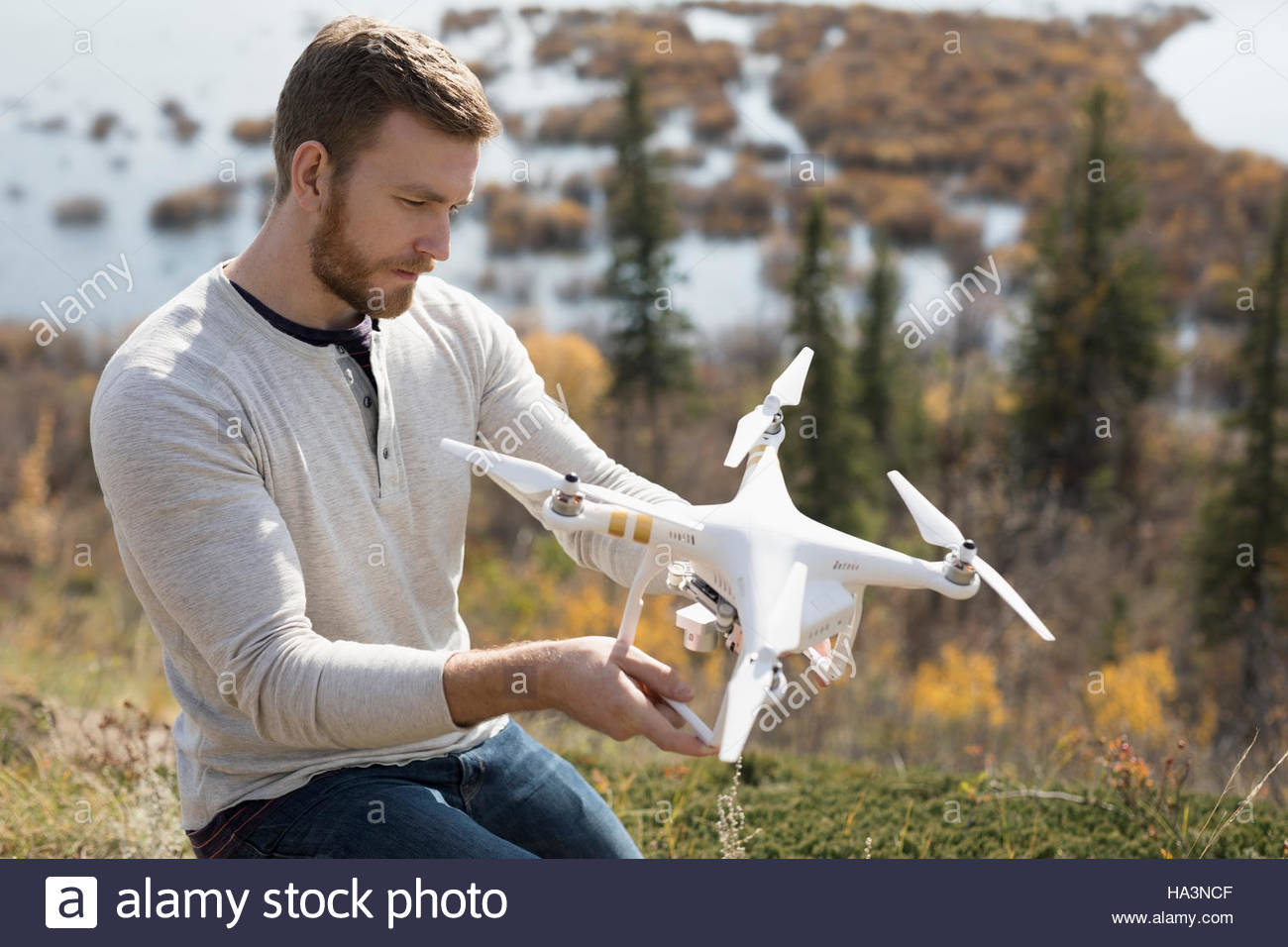 Man using drone hi-res stock photography and images - Alamy