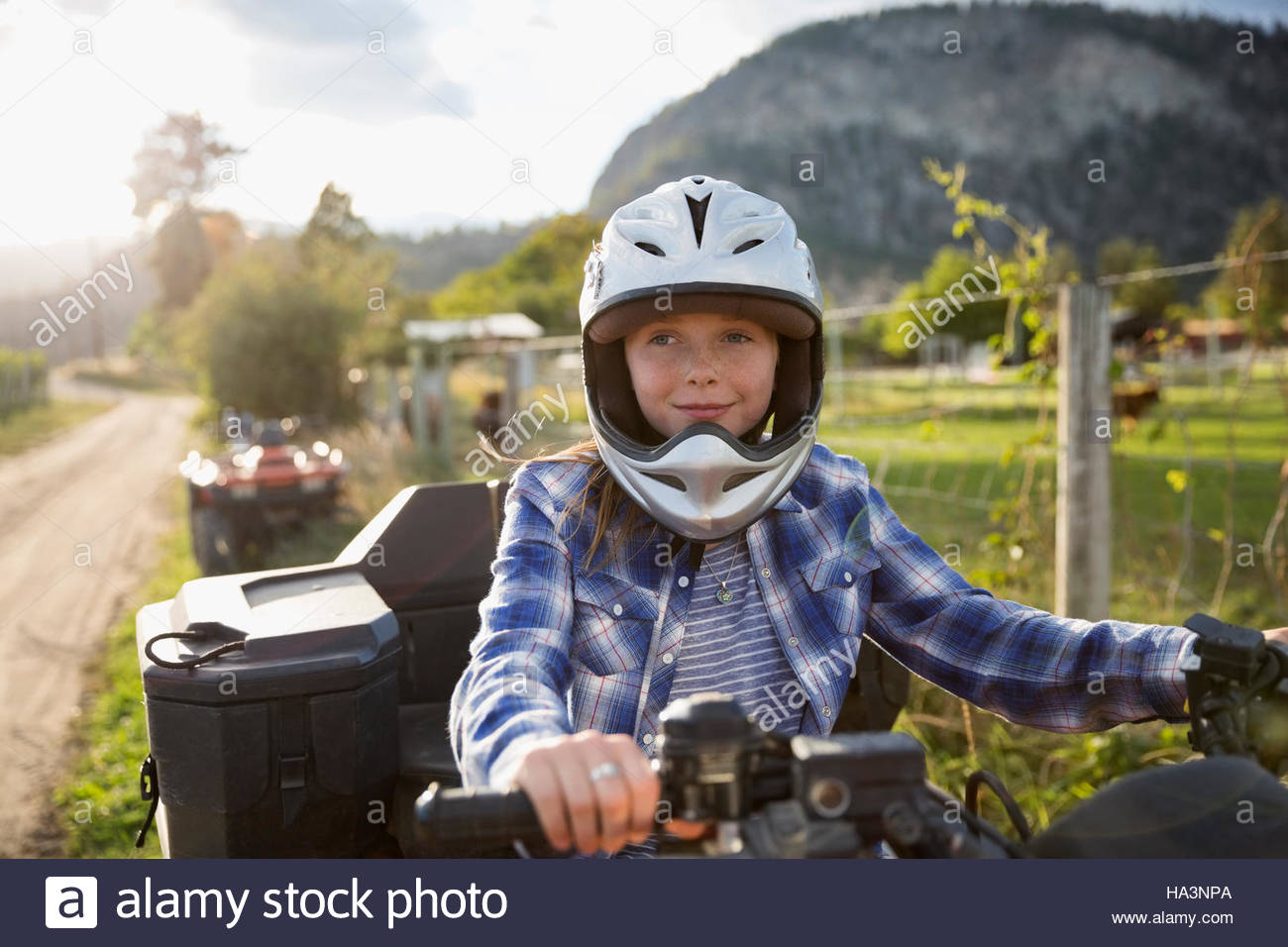 Wearing helmet hi-res stock photography and images - Alamy