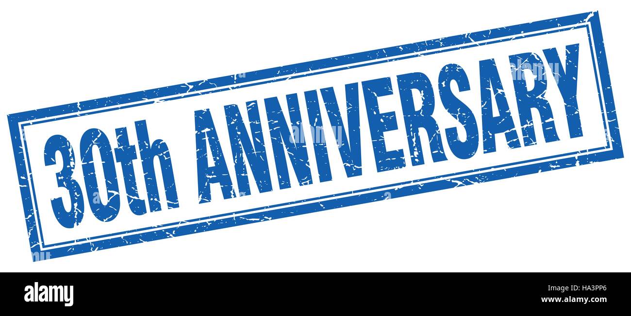 30th anniversary square stamp Stock Vector Image & Art - Alamy