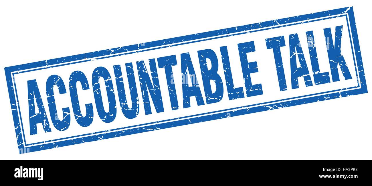 accountable talk square stamp Stock Vector Image & Art - Alamy