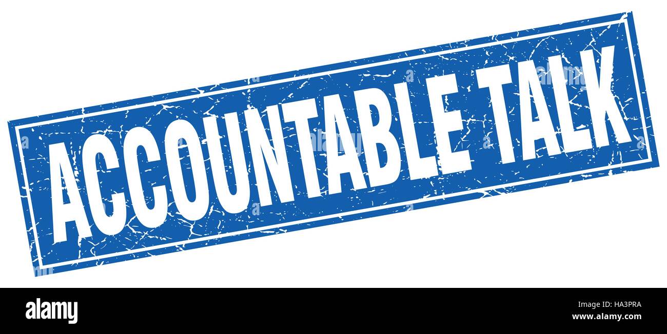 accountable talk square stamp Stock Vector Image & Art - Alamy