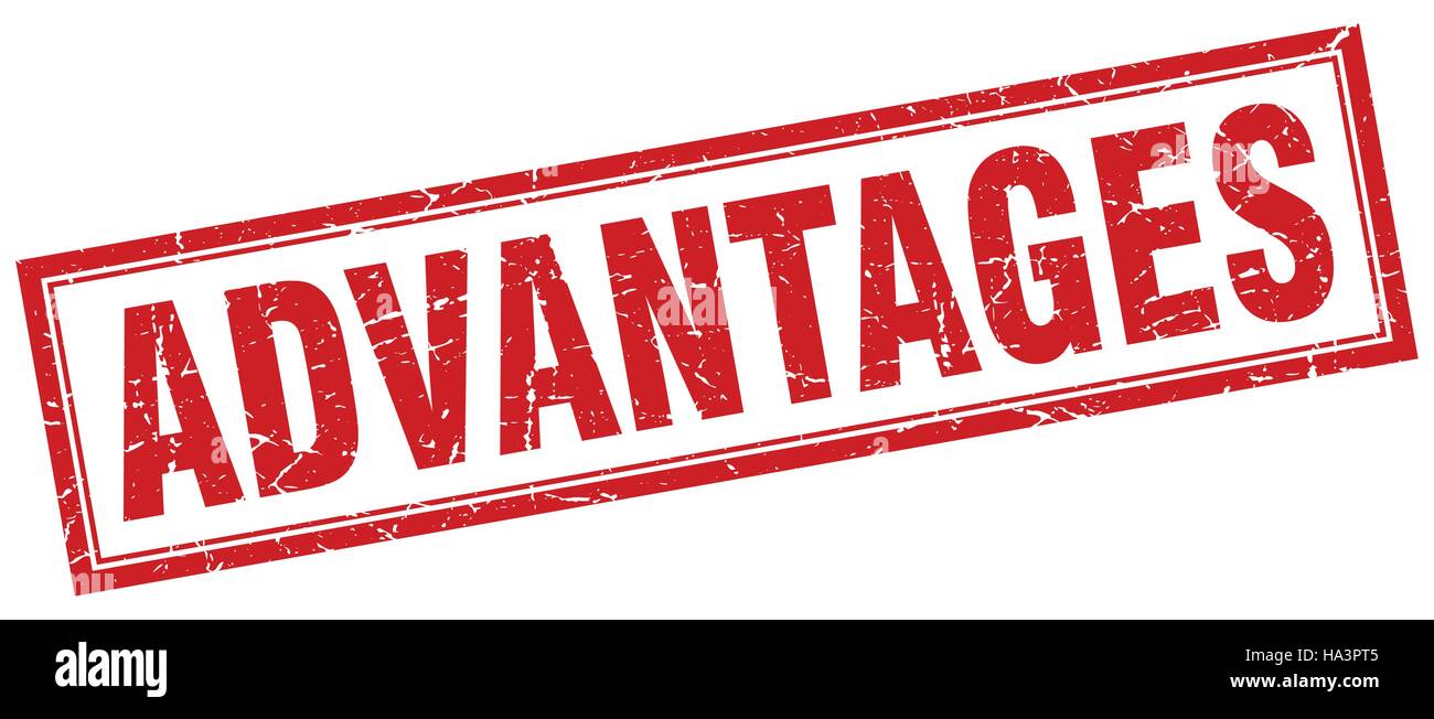 advantages square stamp Stock Vector Image & Art - Alamy