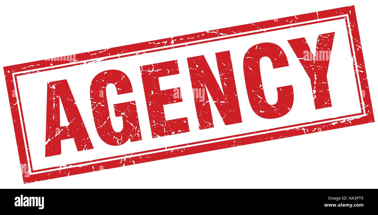 agency square stamp Stock Vector Image & Art - Alamy