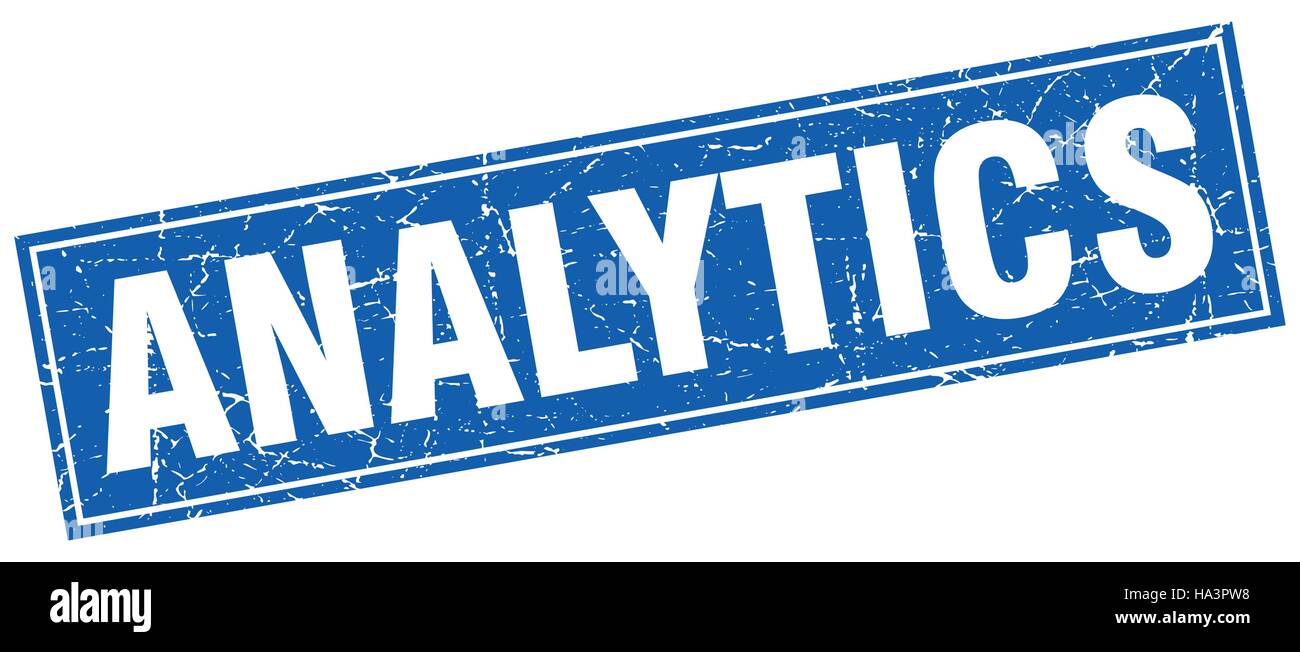 analytics square stamp Stock Vector Image & Art - Alamy