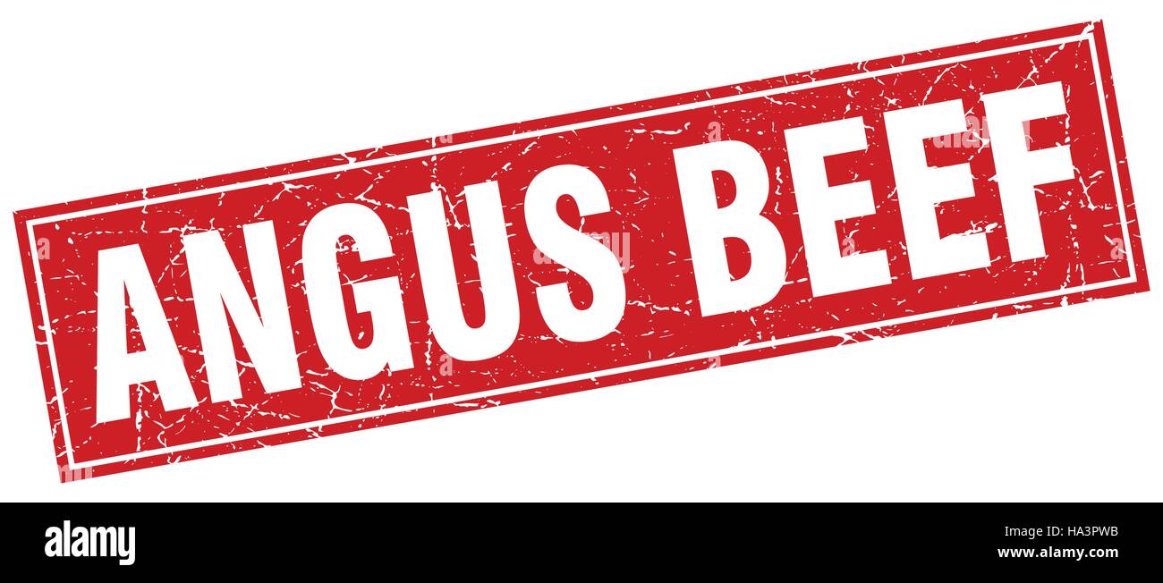 angus beef square stamp Stock Vector Image & Art - Alamy