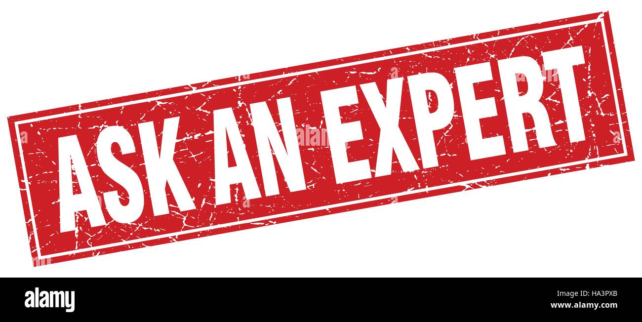 ask an expert square stamp Stock Vector Image & Art - Alamy