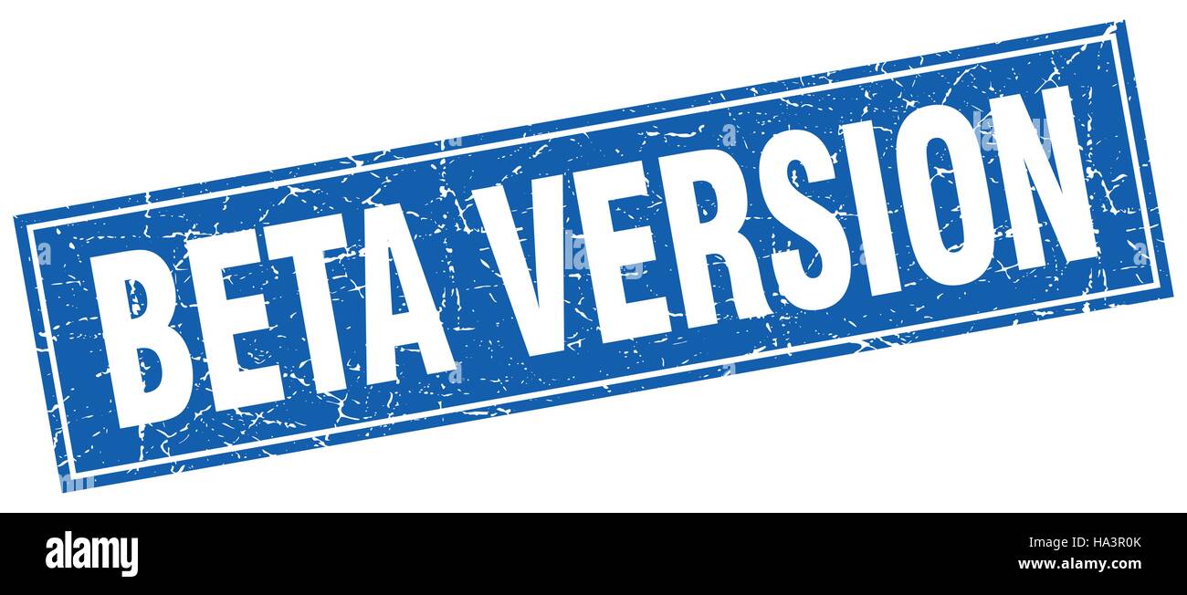 beta version square stamp Stock Vector Image & Art - Alamy