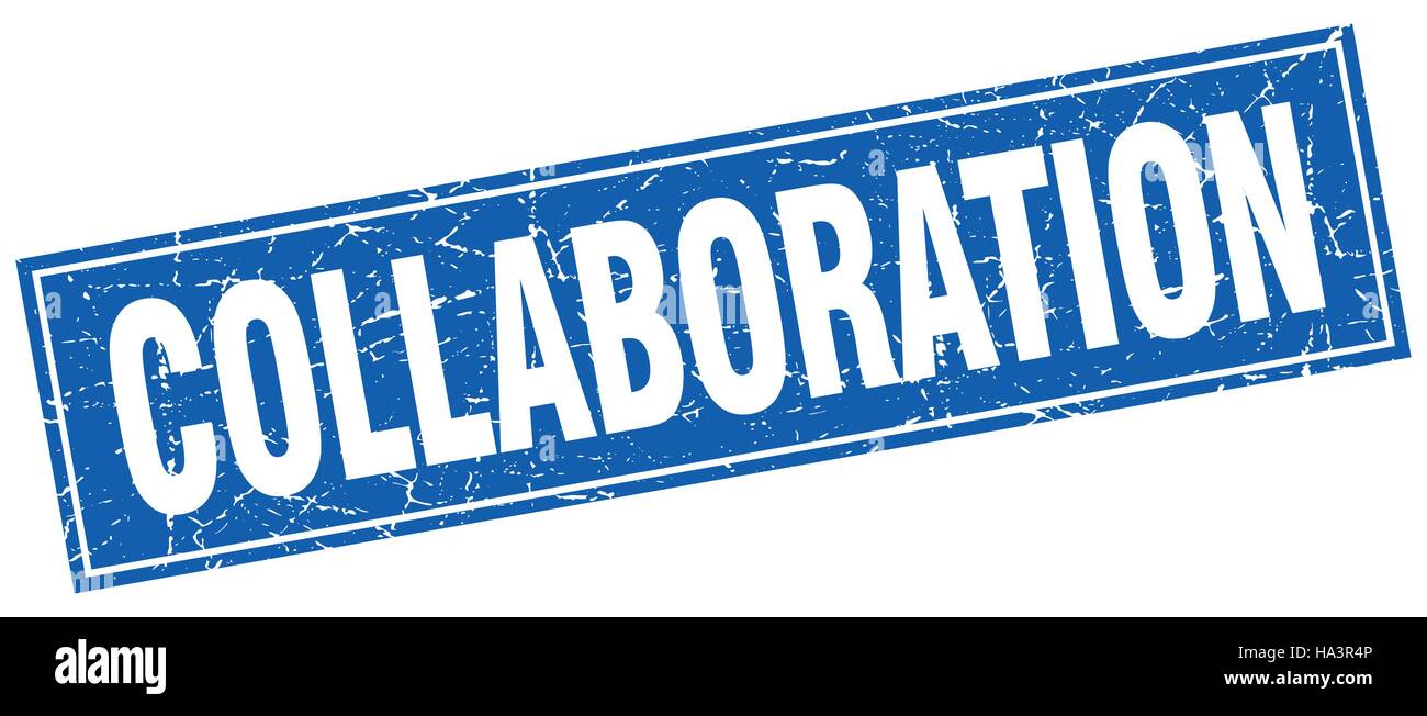 collaboration square stamp Stock Vector Image & Art - Alamy