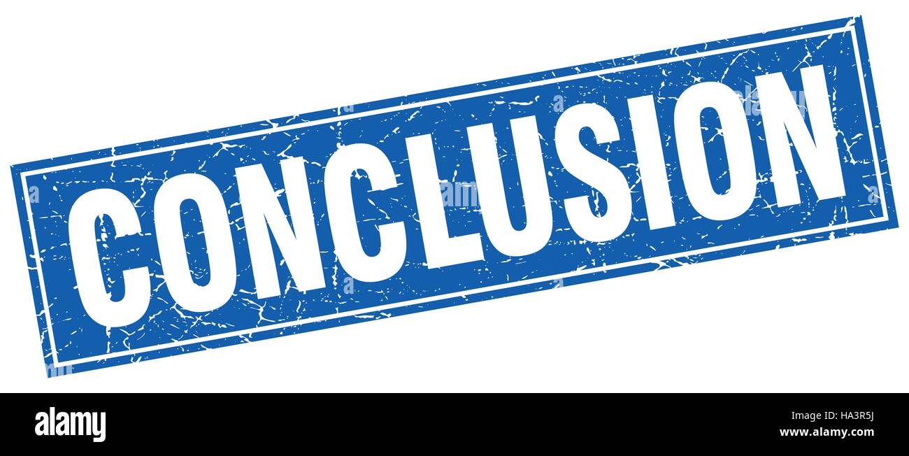 conclusion square stamp Stock Vector Image & Art - Alamy
