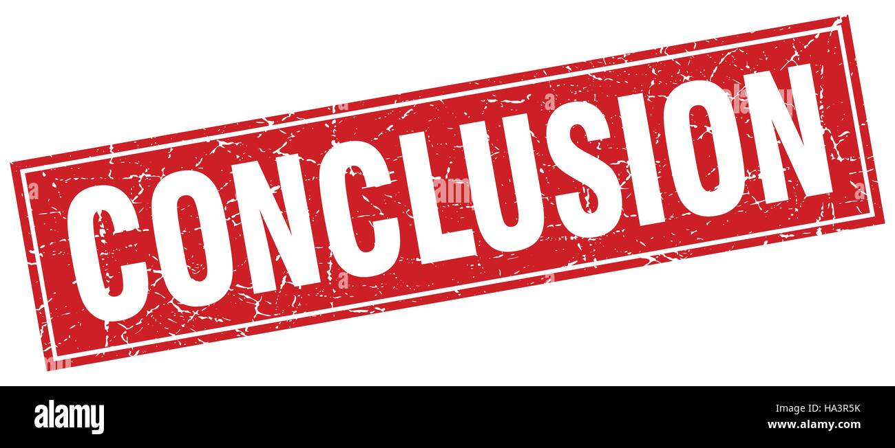 conclusion square stamp Stock Vector Image & Art - Alamy