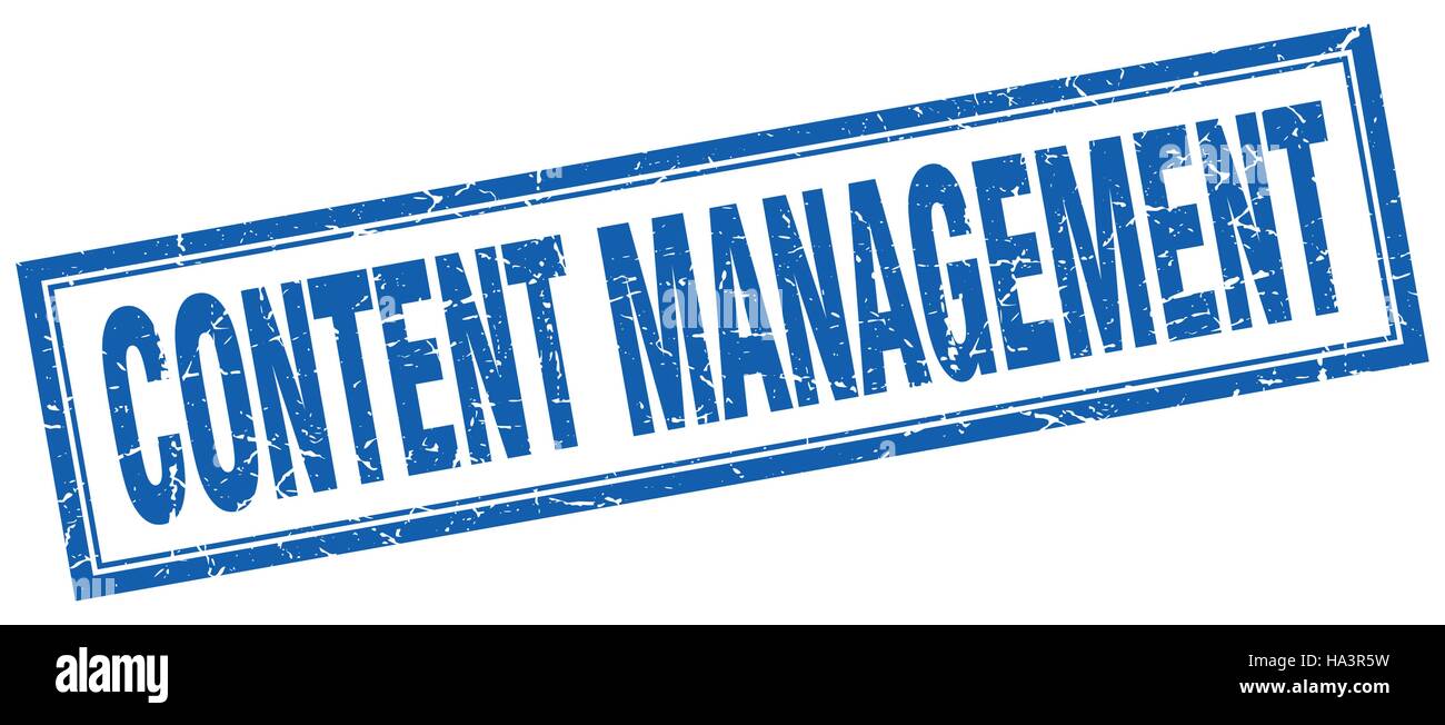 content management square stamp Stock Vector Image & Art - Alamy