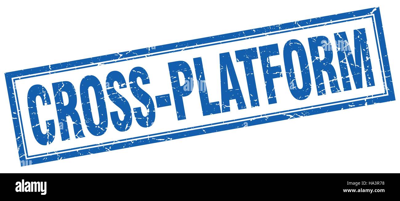 cross-platform square stamp Stock Vector Image & Art - Alamy
