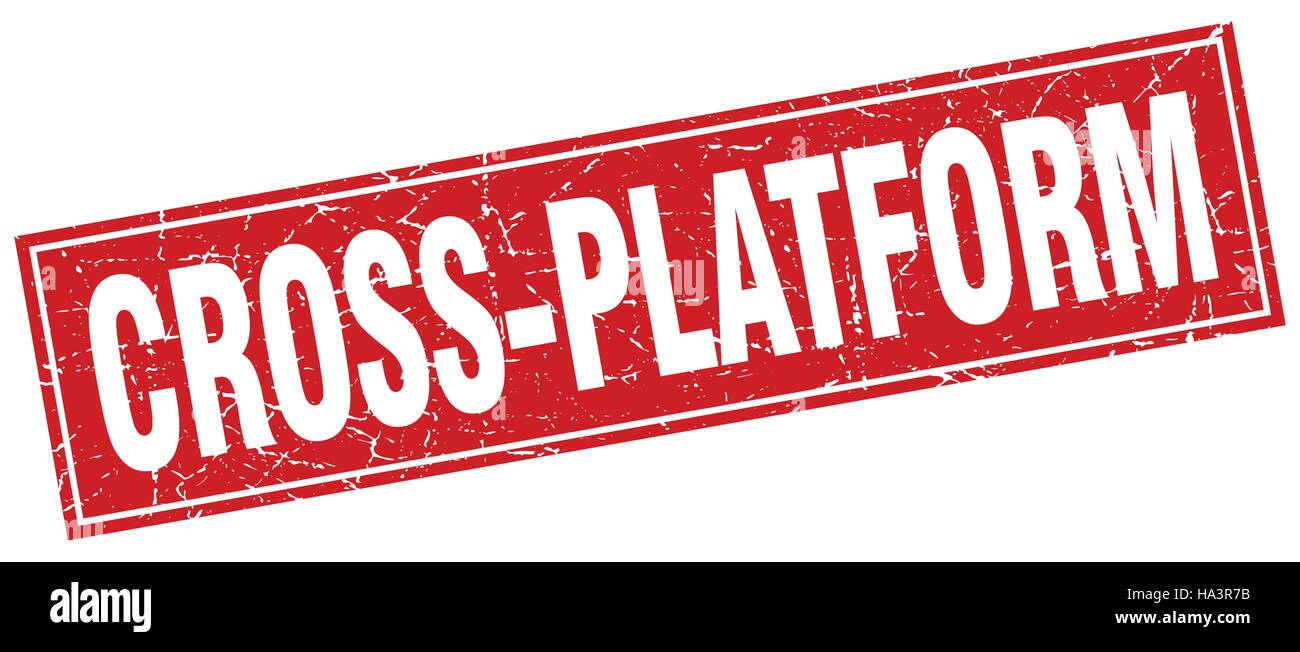 cross-platform square stamp Stock Vector Image & Art - Alamy