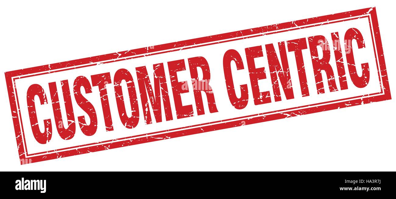 customer centric square stamp Stock Vector Image & Art - Alamy