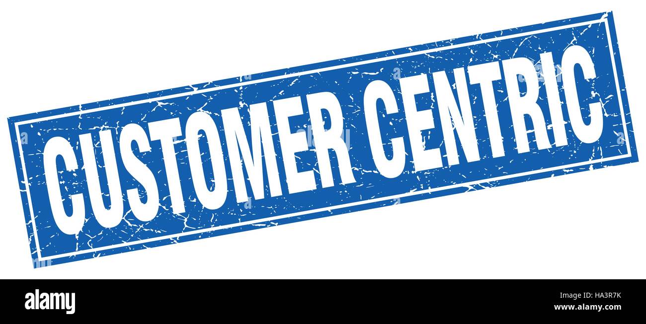 customer centric square stamp Stock Vector Image & Art - Alamy