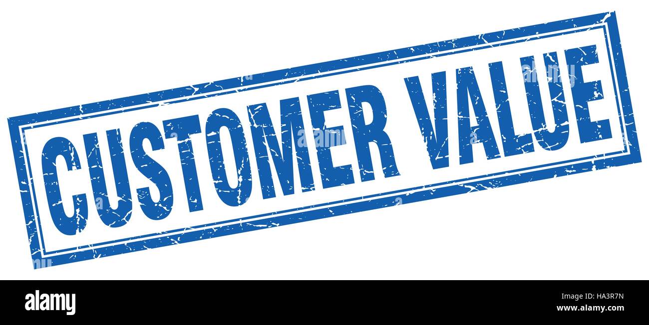 customer value square stamp Stock Vector Image & Art - Alamy
