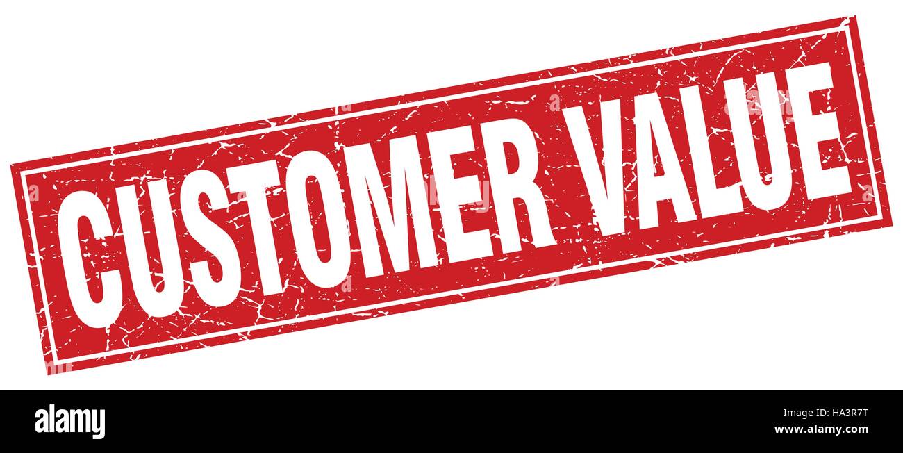 customer value square stamp Stock Vector Image & Art - Alamy