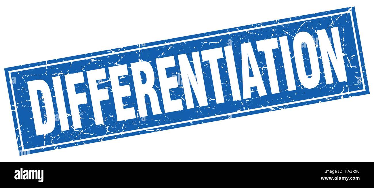 differentiation square stamp Stock Vector Image & Art - Alamy
